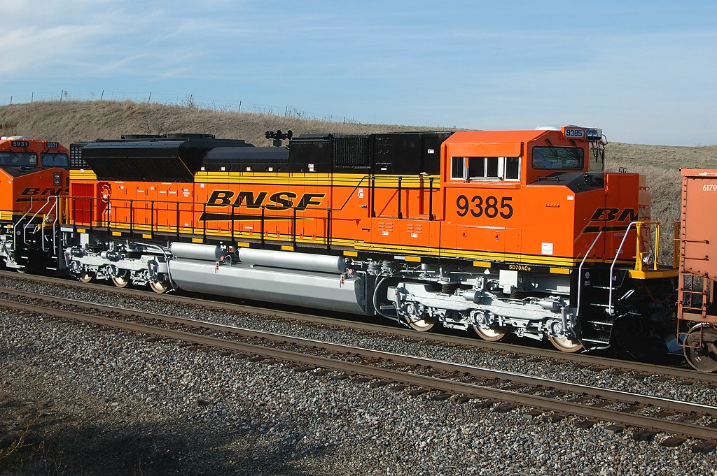 BNSF 9385, New SD70ACe makes its first revenue run west